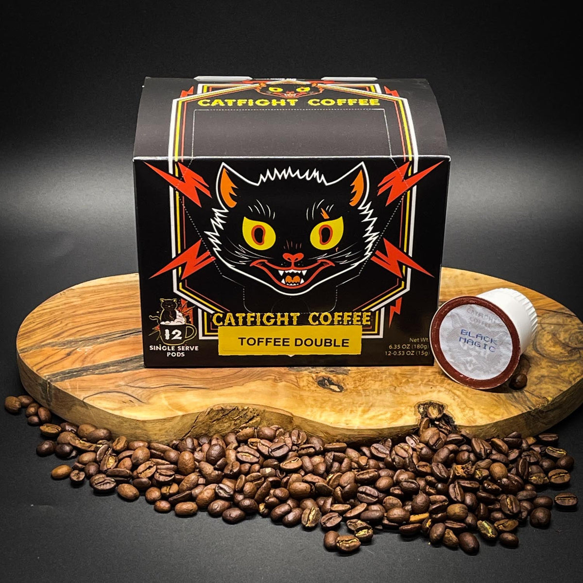 Toffee Double Feature K-Cup Coffee – Catfight Coffee