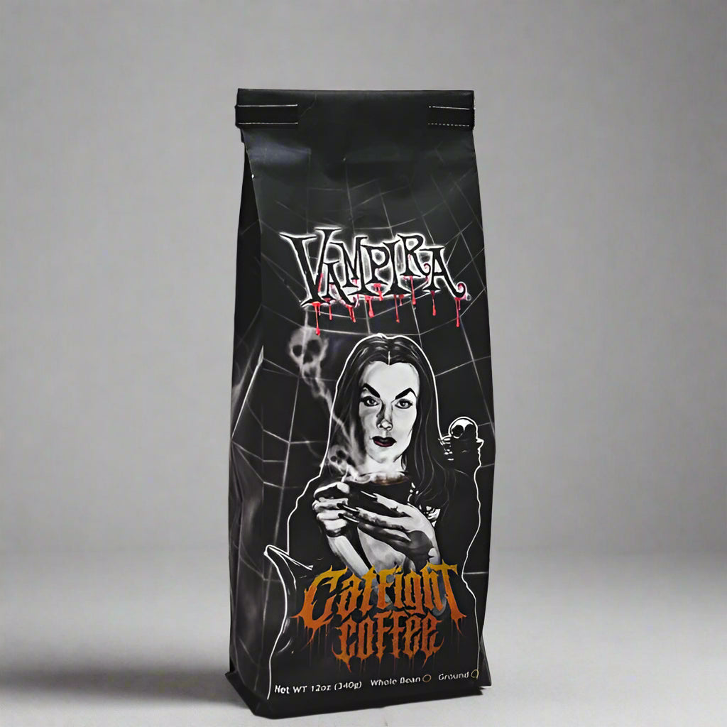 Officially Licensed Vampira Amaretto Biscotti Coffee – Catfight Coffee